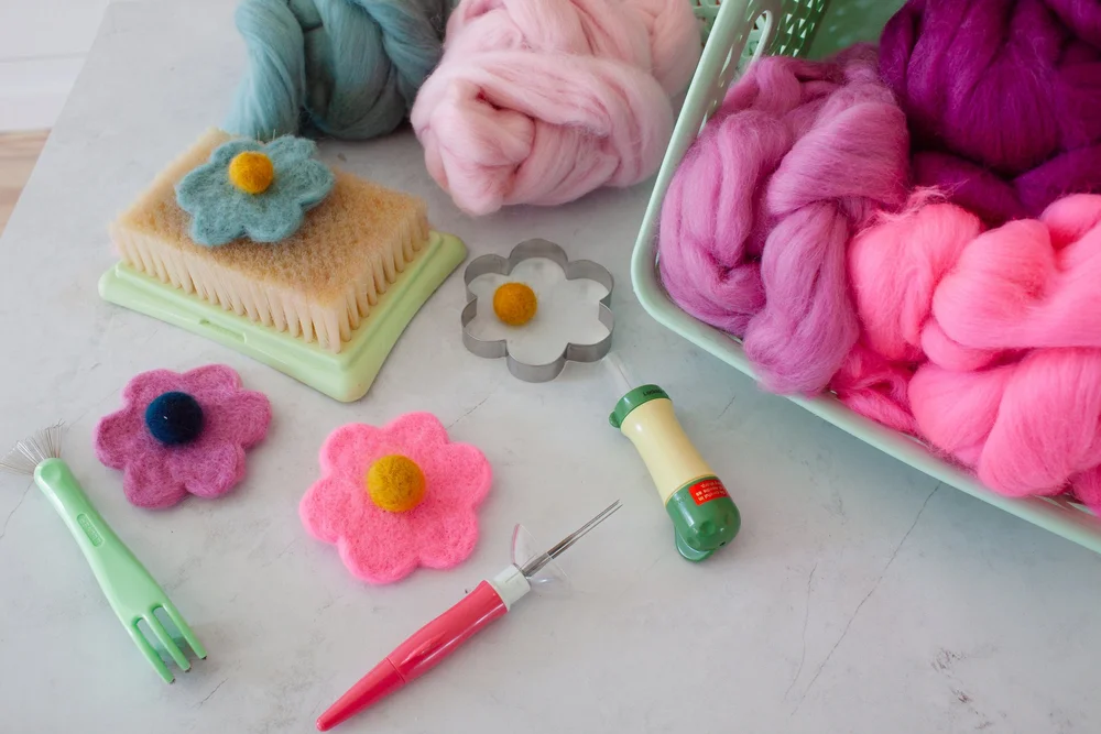 Discover the Joy of Needle Felting: DIY Needle Felted Flower — Country ...