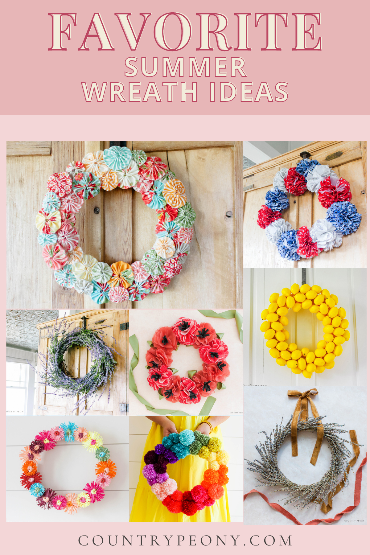 DIY Summer Wreath Ideas — Country Peony