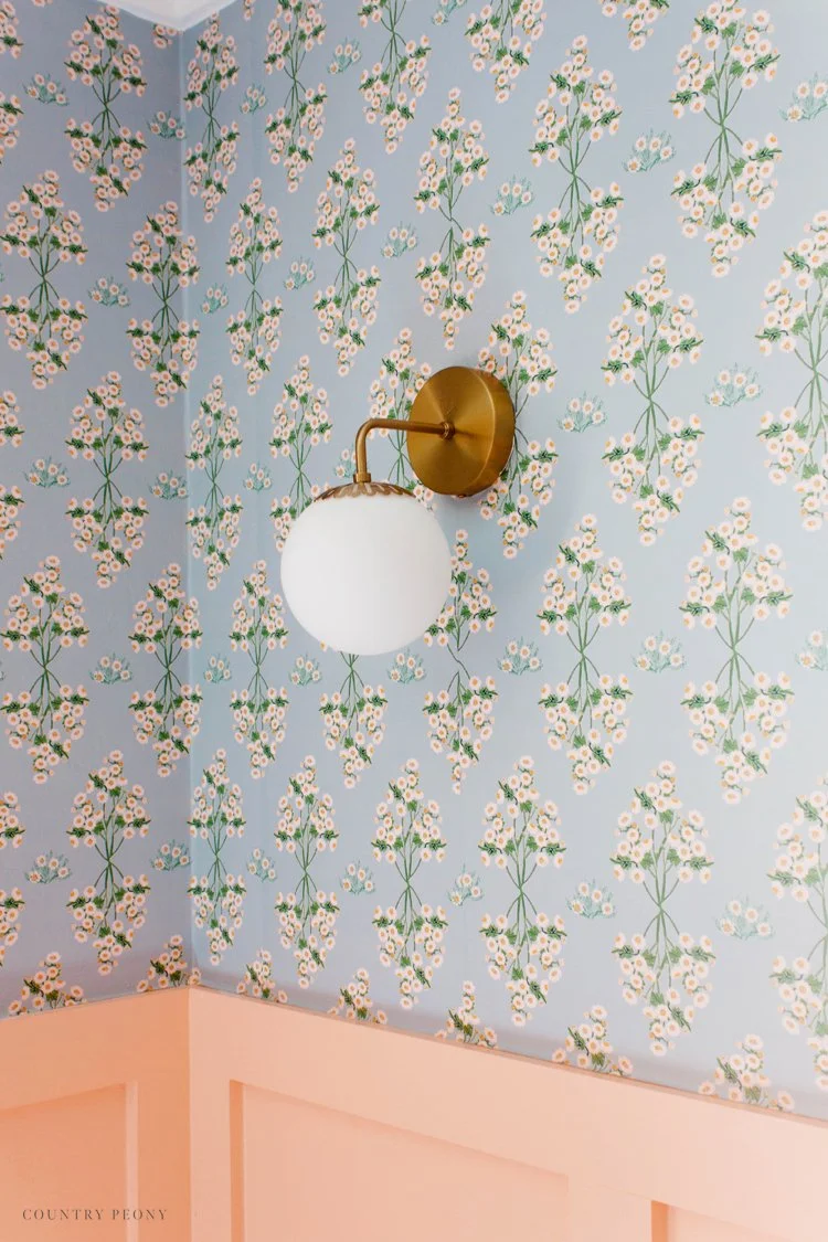 How to Install Prepasted Wallpaper, Featuring the Country Peony Studio ...