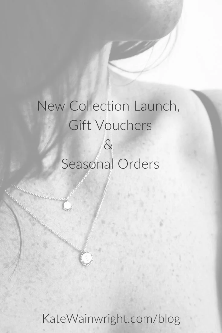 Sol, new collection launch, gift vouchers and seasonal order dates ...