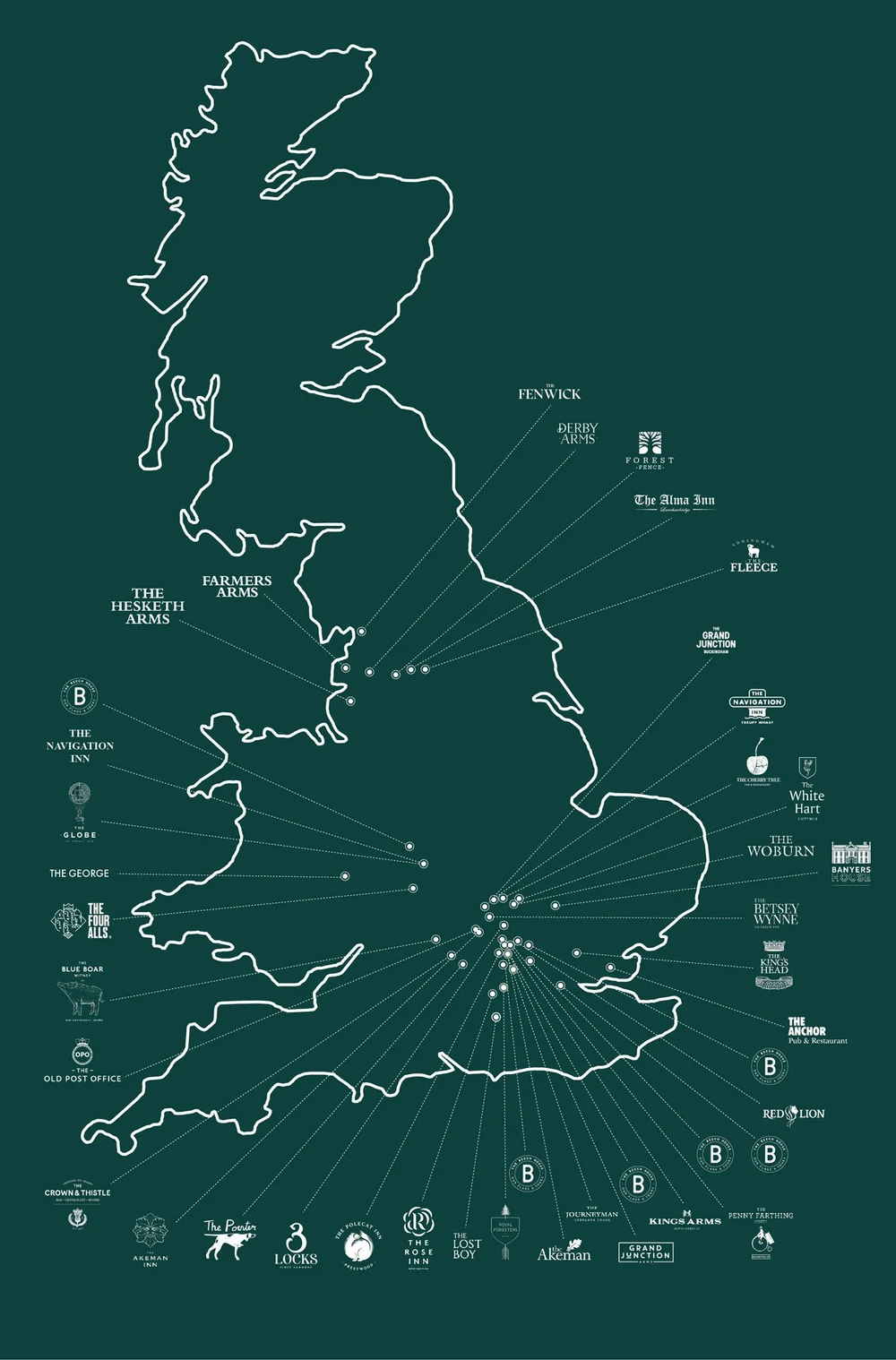 Venues — Oakman Inns & Restaurants Ltd