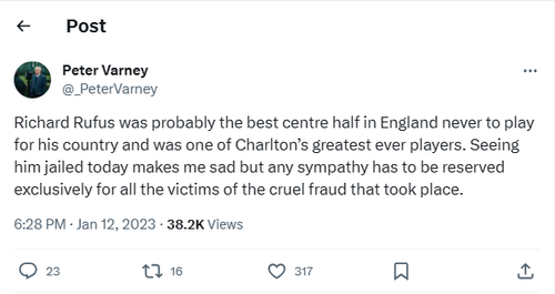 Richard Rufus: The Bankrupt Premier League Footballer Jailed Over a £ ...