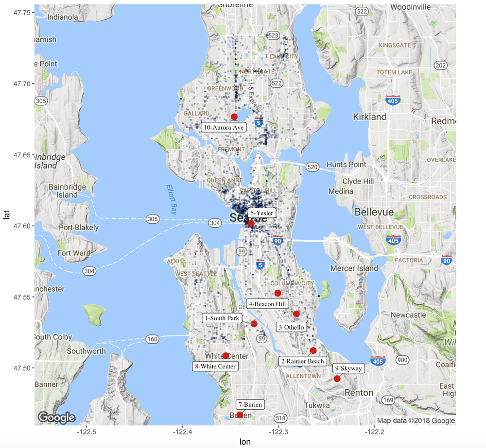 Map Plots Created with R and GGMap — Little Miss Data