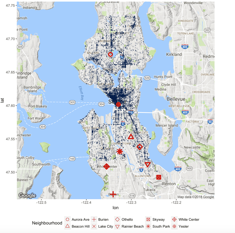 Map Plots Created with R and GGMap — Little Miss Data