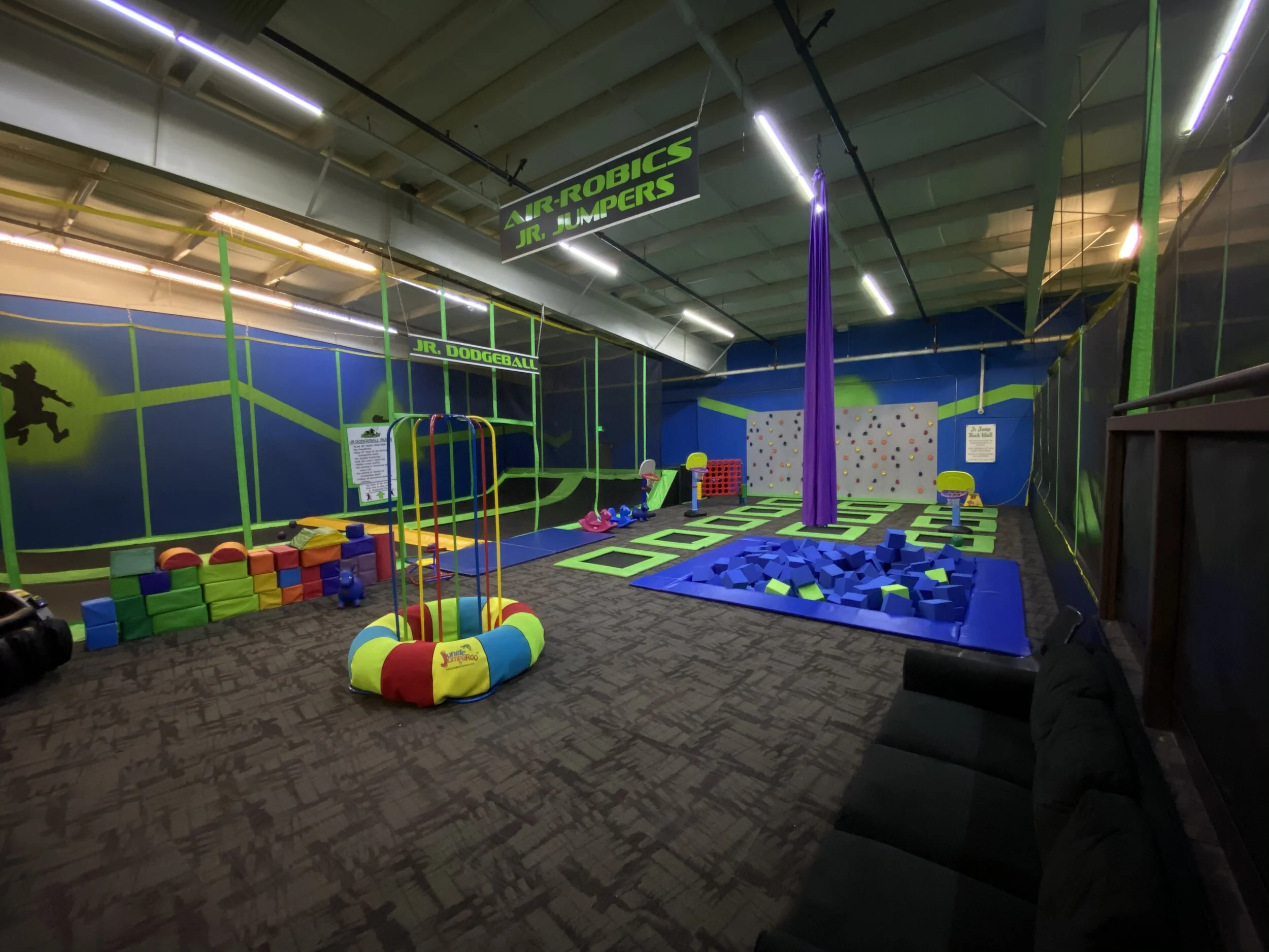 Attractions - Trampolines - Rock Climbing Wall - Dodgeball - Rare Air ...