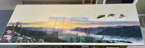 Columbia River Gorge — Paul Lewing Custom Tile