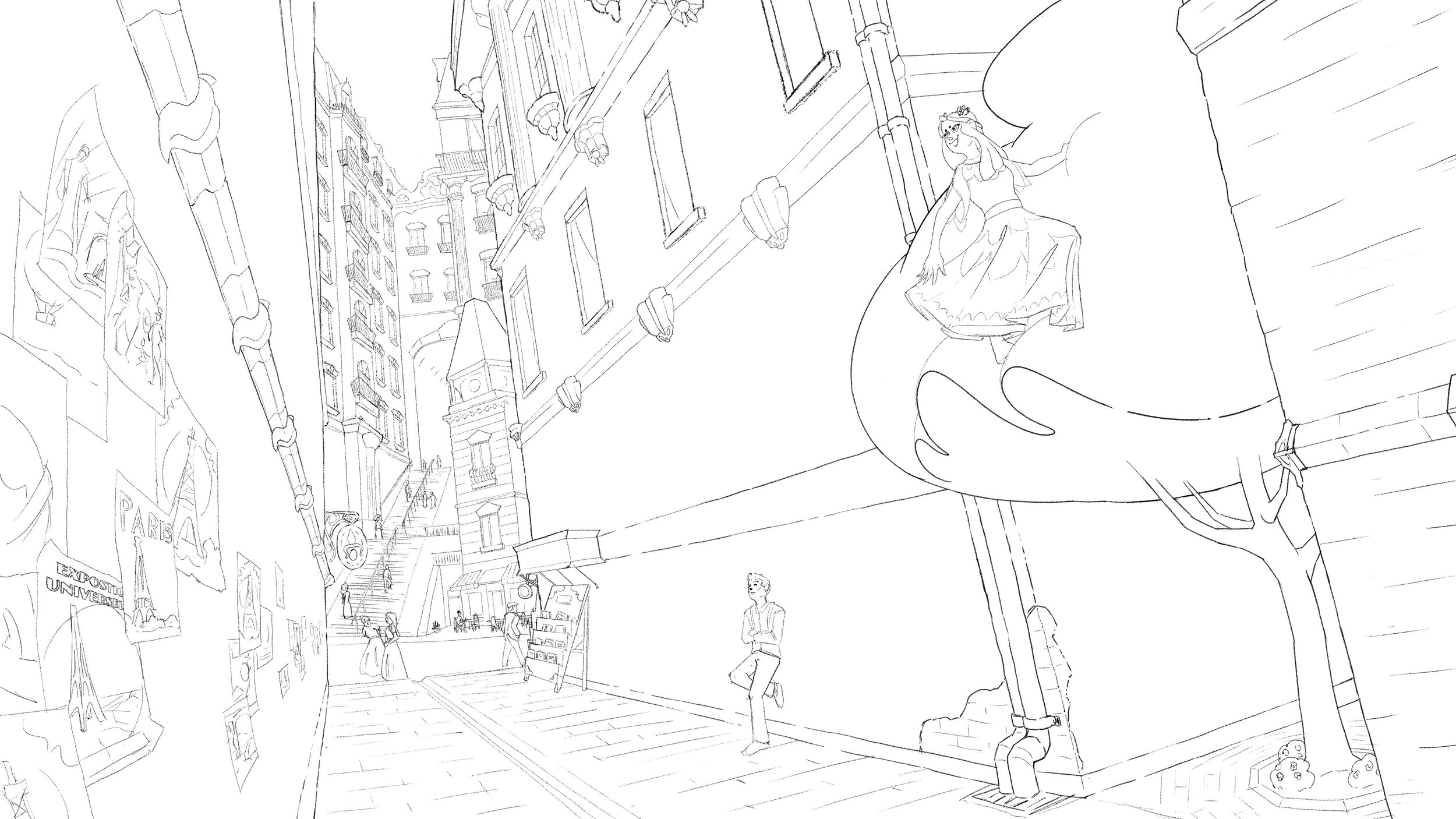 Animation Background Layout Design