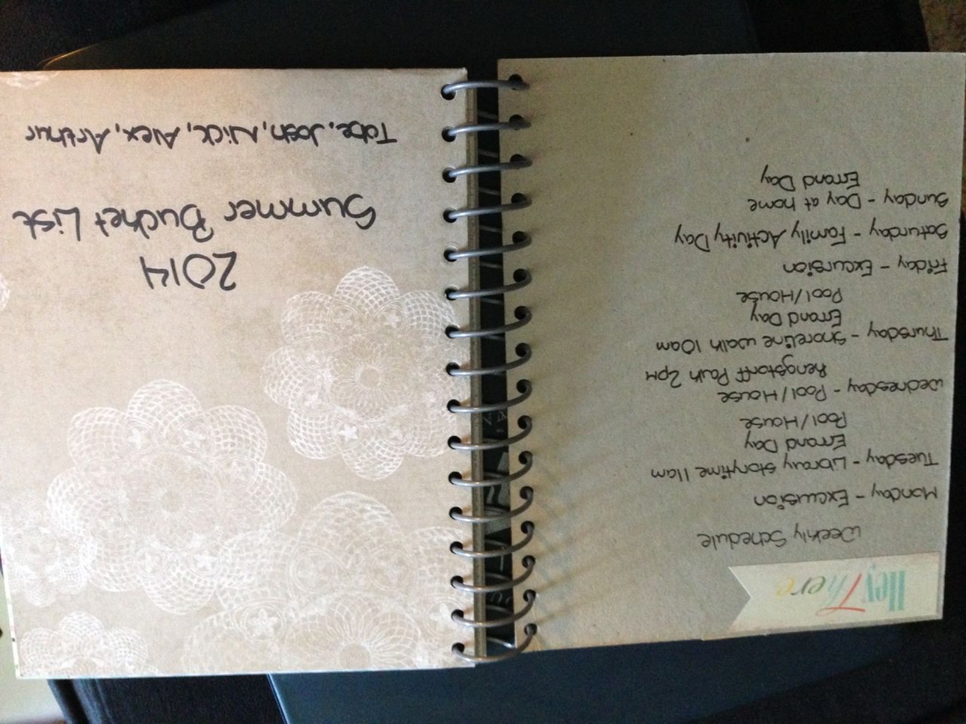 Summer Bucket List Notebook — Wading Through...