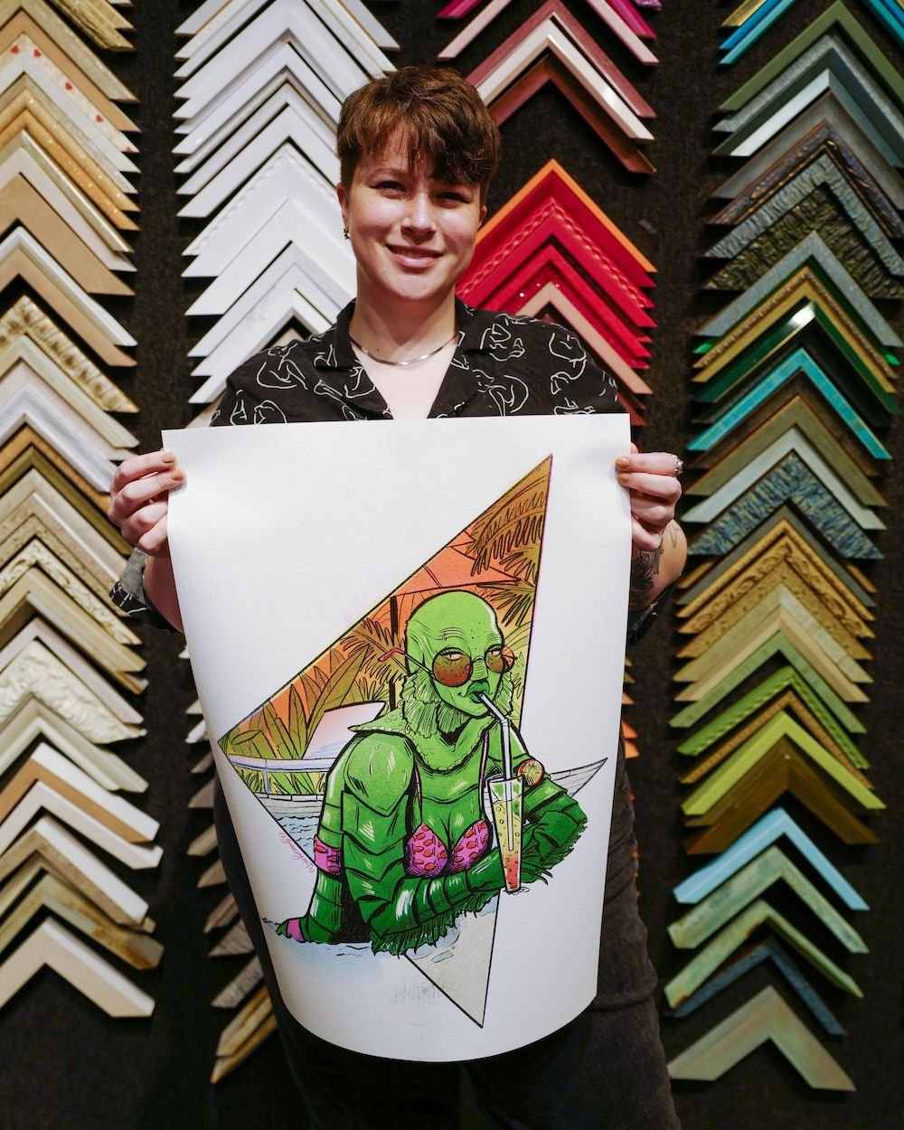 Graphic Art Custom Framing — Chicago Frame Shop | Custom Picture ...