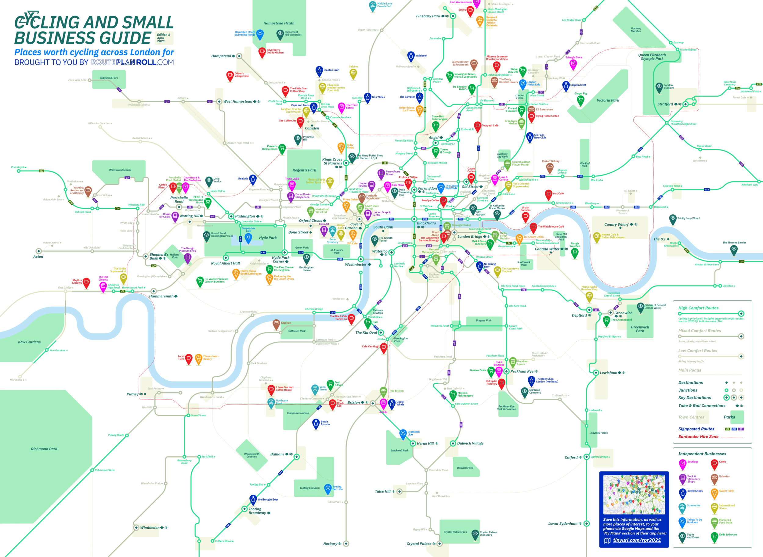 Places worth cycling to! — Route Plan Roll