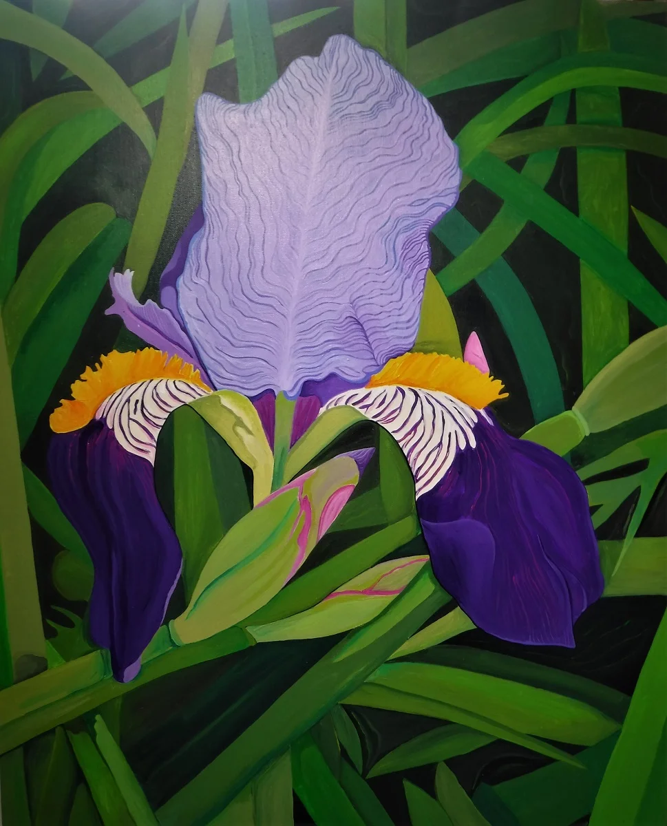 Iris painting — Jo Forrest - visual poetry