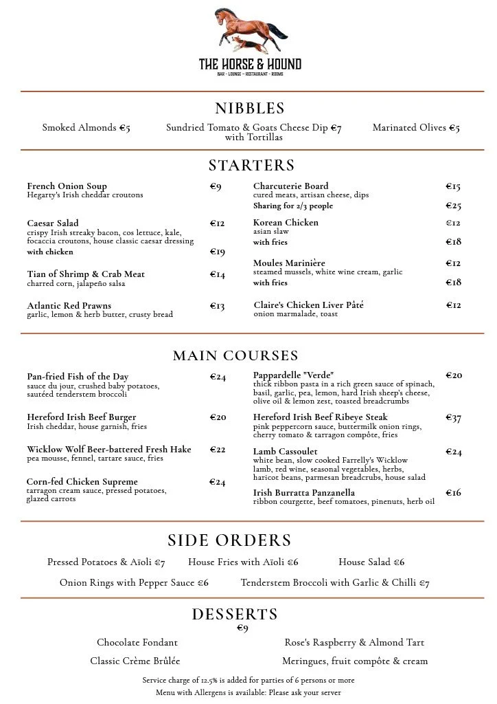 Menus HORSEANDHOUND