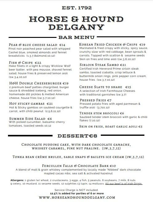 Menus HORSEANDHOUND