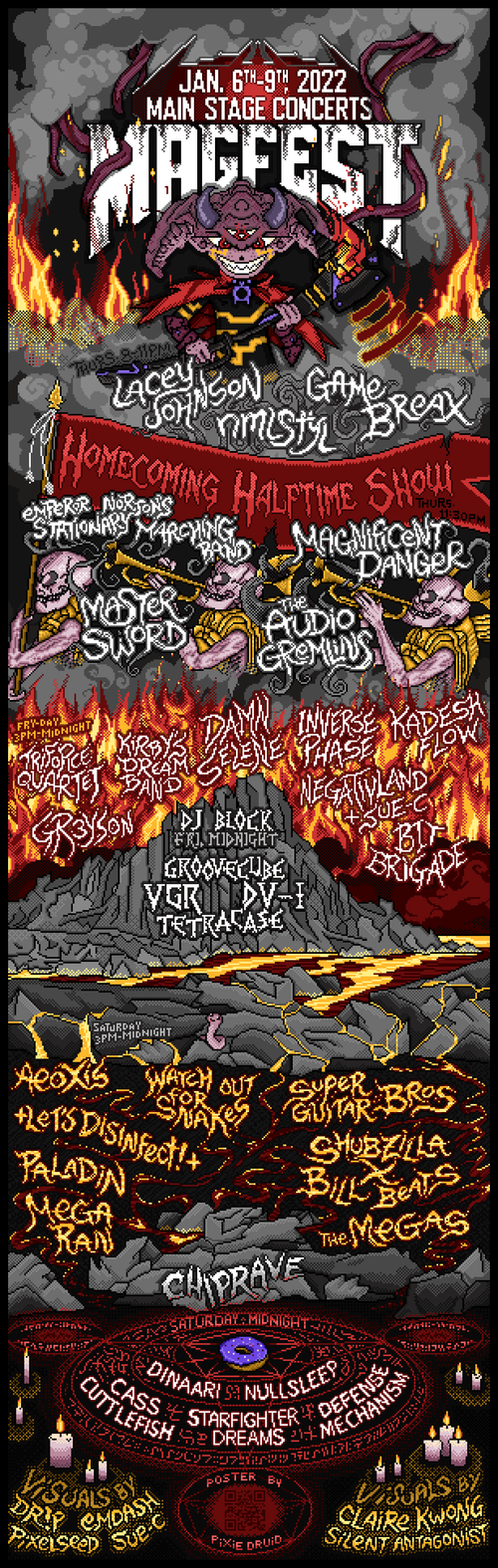 Main Stage Concerts Poster — Super Magfest