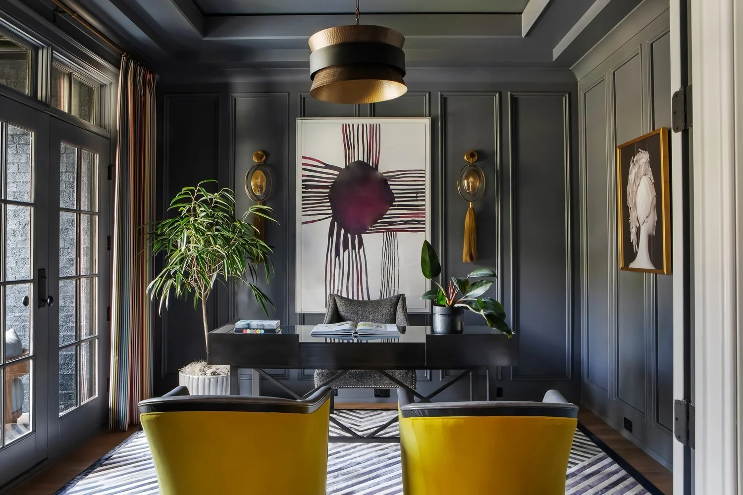 Moody Modern Interior Design in Raleigh — Roux MacNeill Studio Interior ...