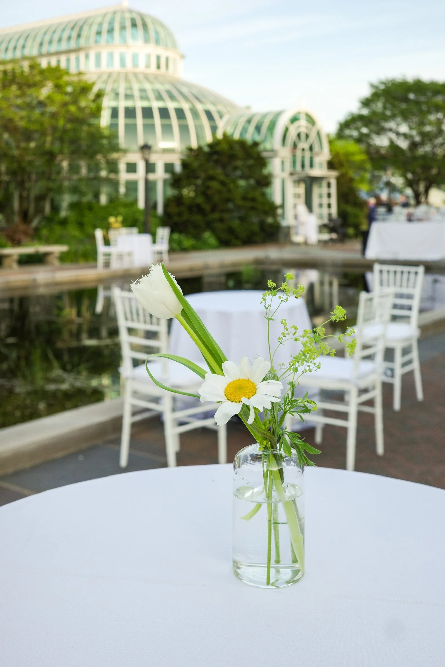 white & yellow wildflower wedding @ brooklyn botanic garden — hanato ...