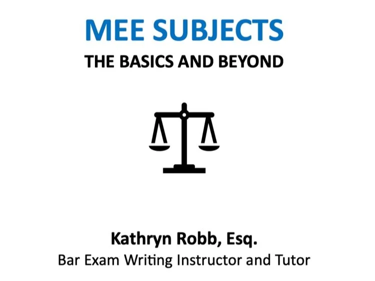 Services — Kathryn Robb, Esq. Bar Exam Tutor