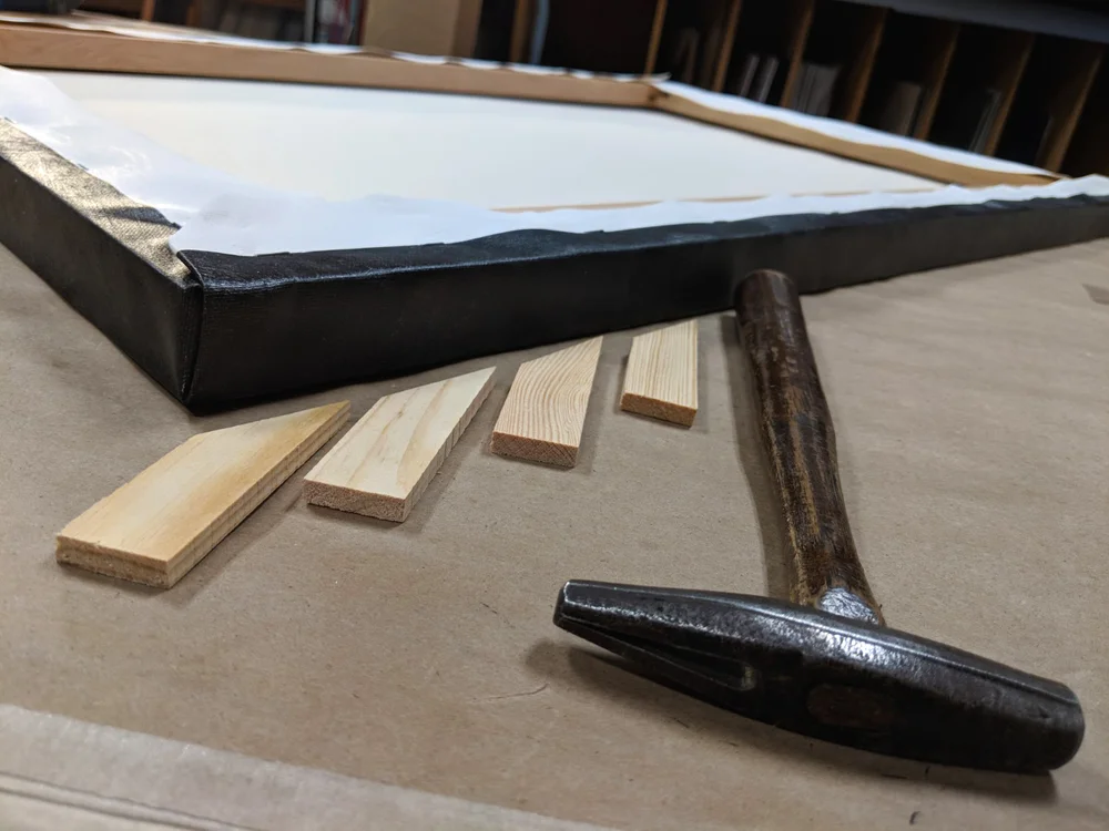 Behind the Scenes of Canvas Stretching — Just Looking Gallery