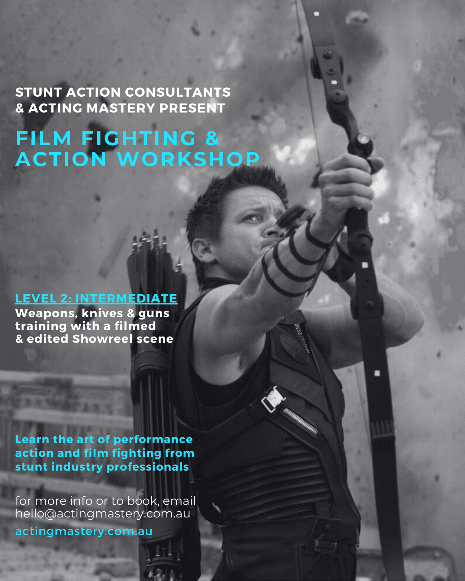 Film Fighting and Stunt Action Training for Actors — Acting Mastery | Sydney Acting School