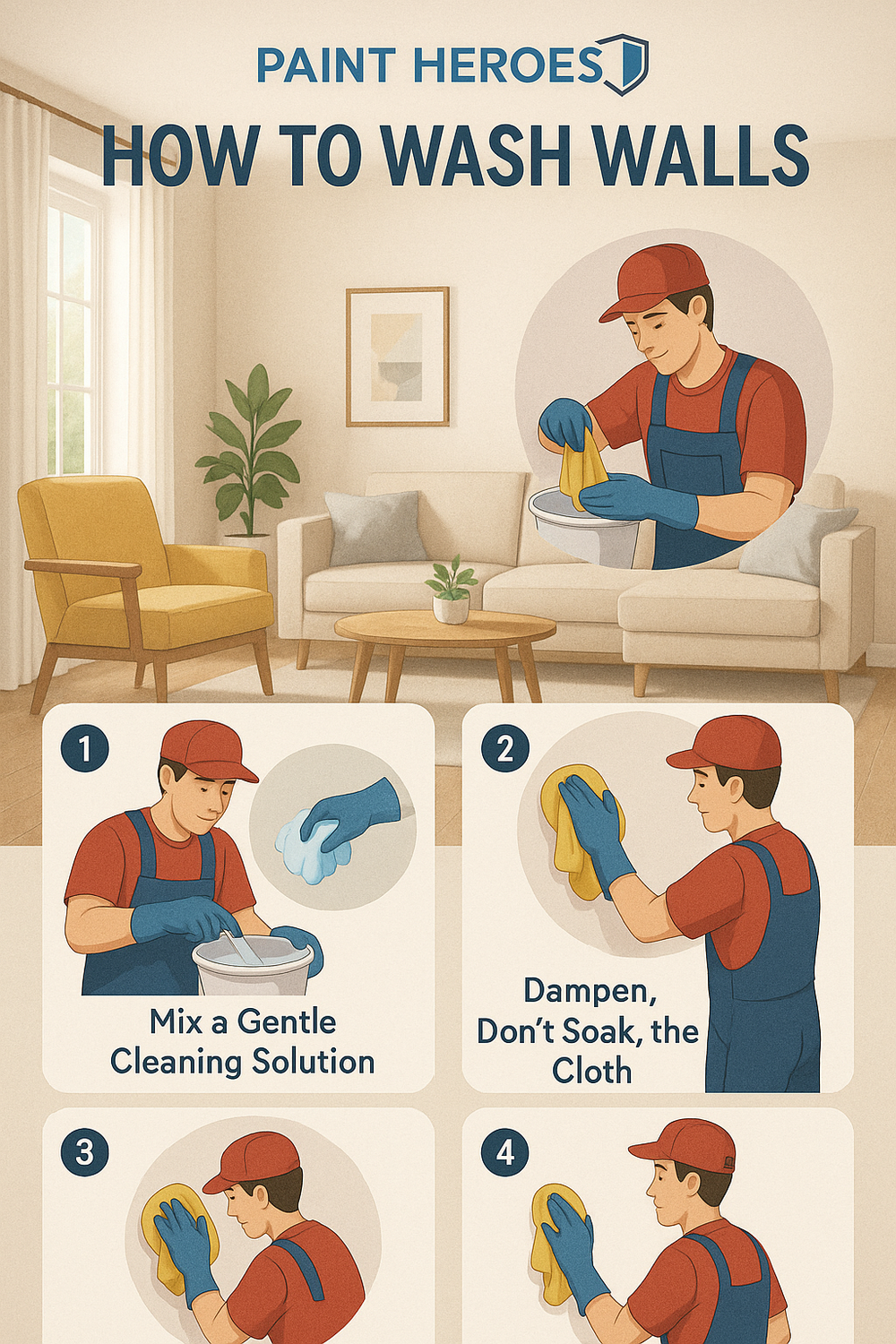 Paint Heroes Guide: How to Wash Walls Before Painting and Protect Your ...