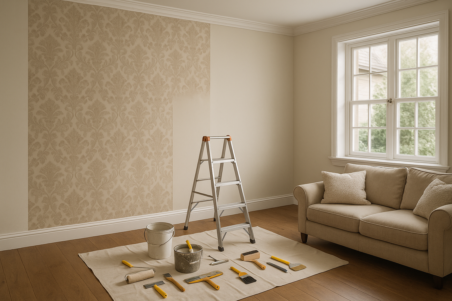 How to Paint Walls with Wallpaper | Proven Steps from Paint Heroes to ...
