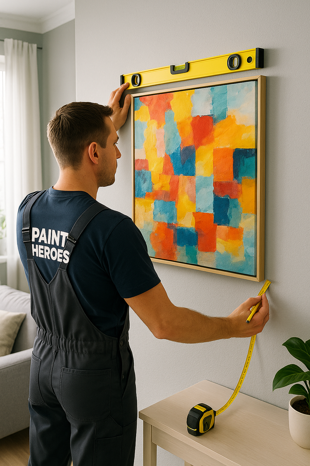 How to Hang a Painting Safely and Securely the Paint Heroes Guide ...