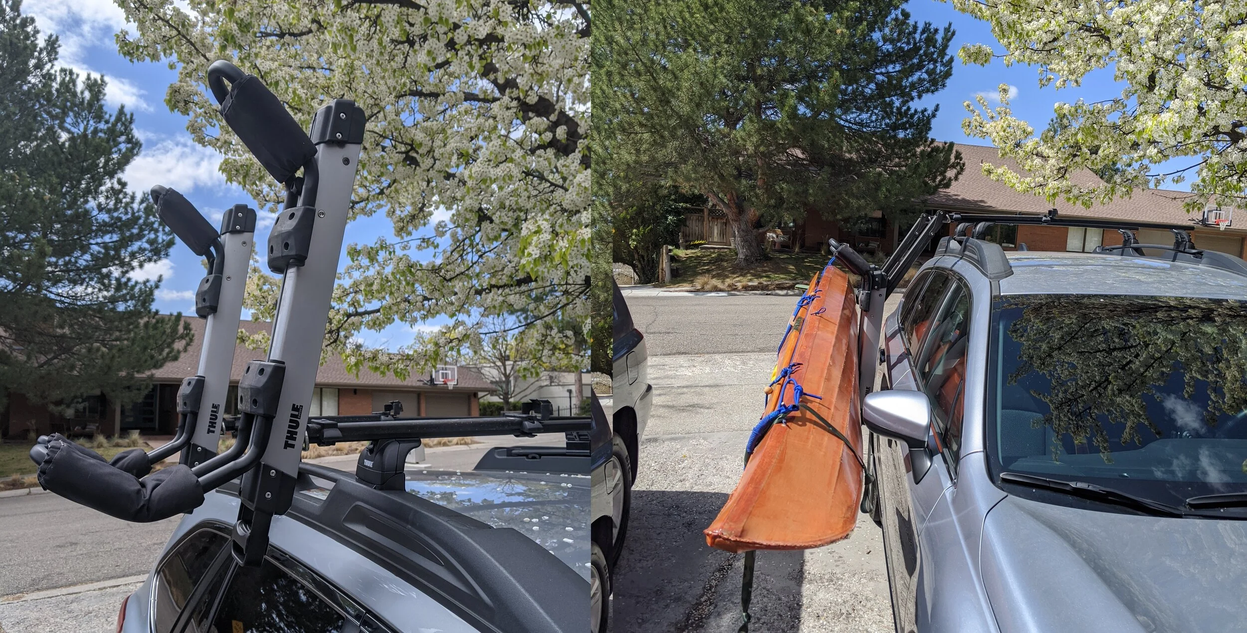 Thule Roof Rack and Hullavator on 2018 Subaru Outback — Backpacking ...