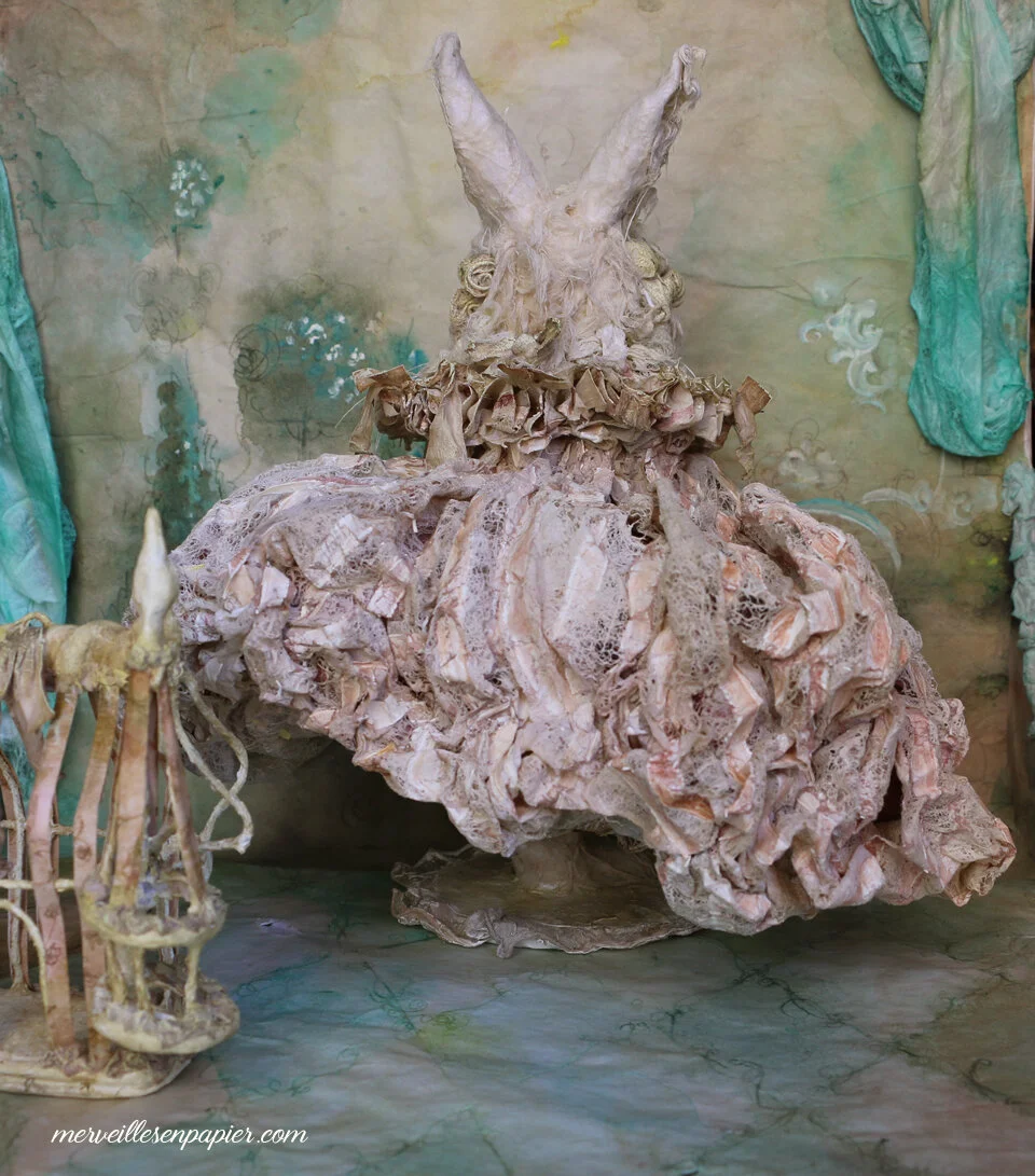 The White Rabbit Child and his toys — Merveilles en Papier