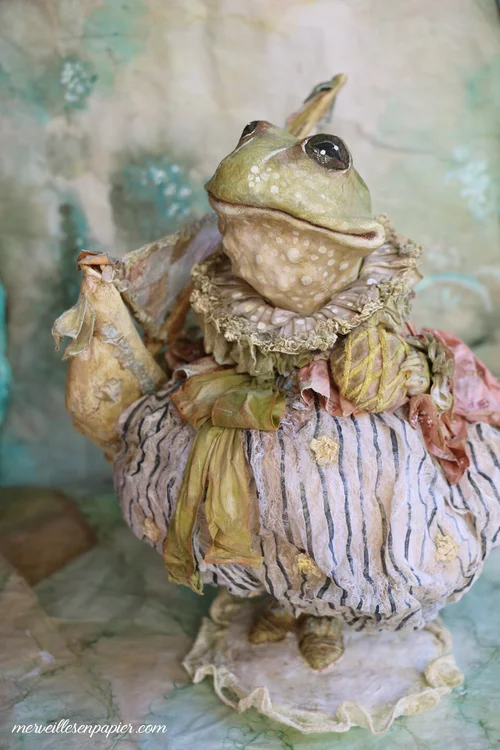 The Frog Boy and his boat — Merveilles en Papier