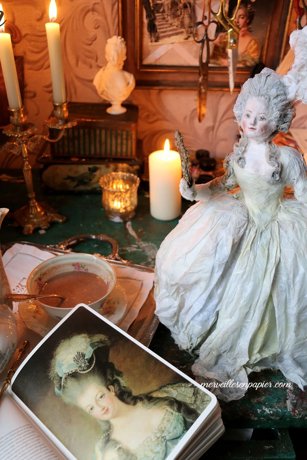 Winter Magic and Marie-Antoinette in progress — Merveilles en Papier