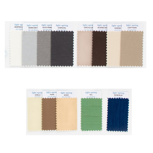 Light Spring - Best Fifty Colours and Neutrals in Fabric Swatches — My ...