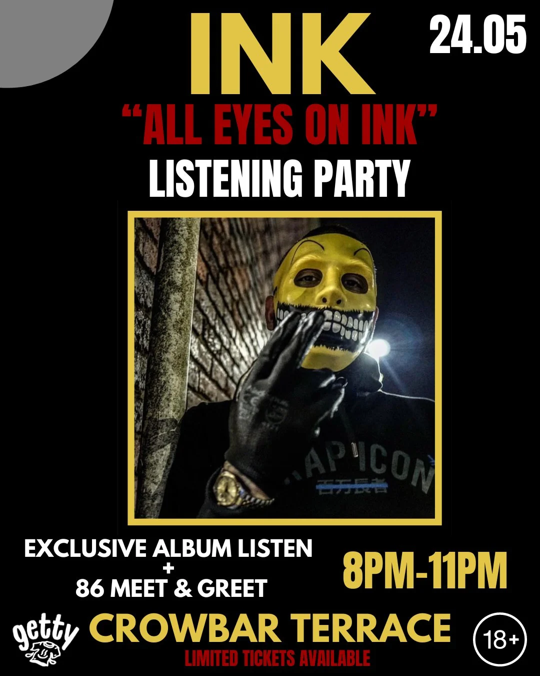 Crowbar Terrace: INK “ALL EYES ON INK” ALBUM LISTENING PARTY — Button ...