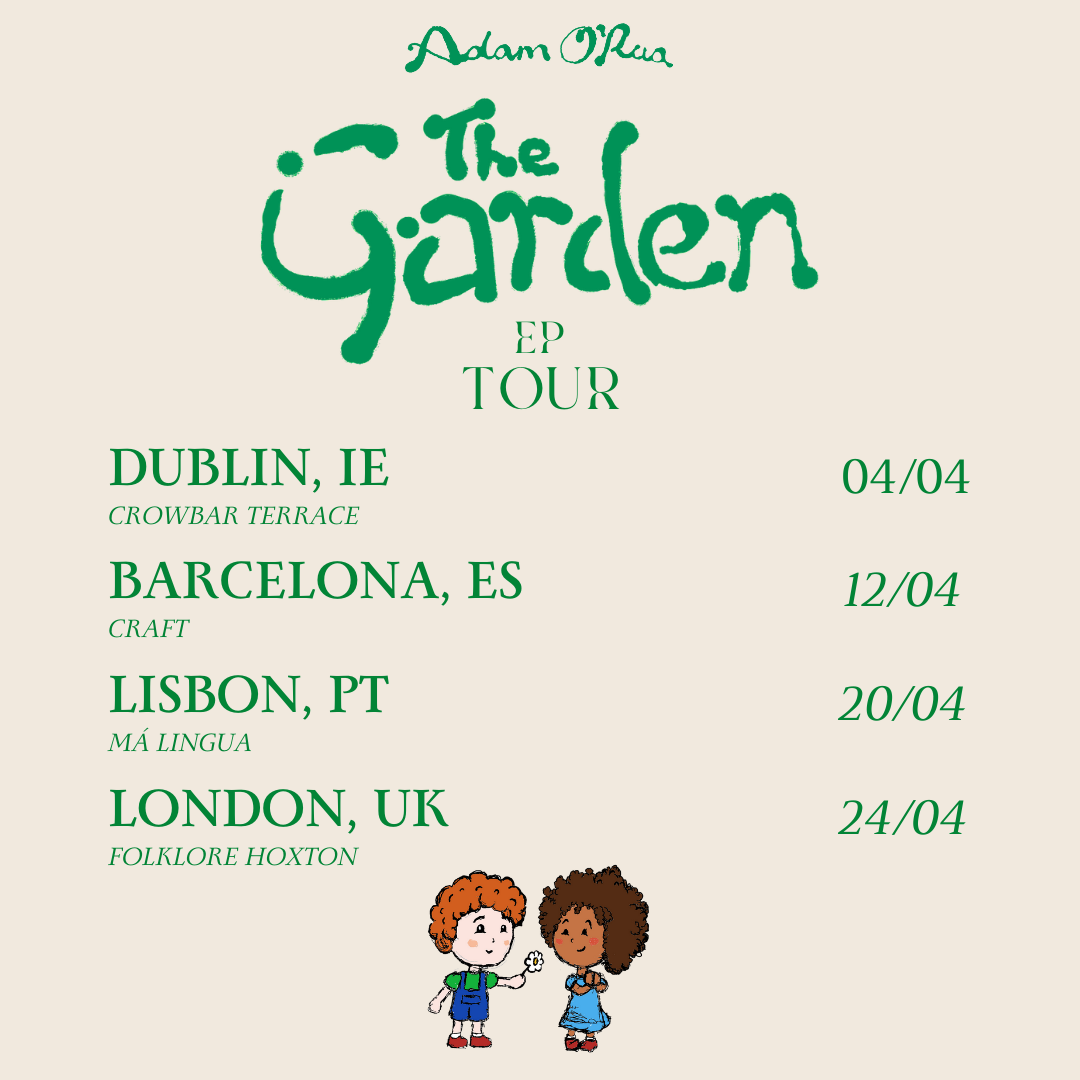 Crowbar Terrace: Adam O'Rua - The Garden EP Tour — Button Factory