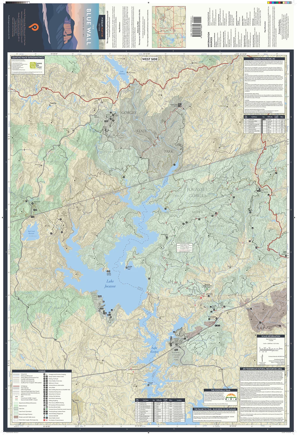 Pisgah Ranger District, including Bent Creek — Pisgah Map Co.