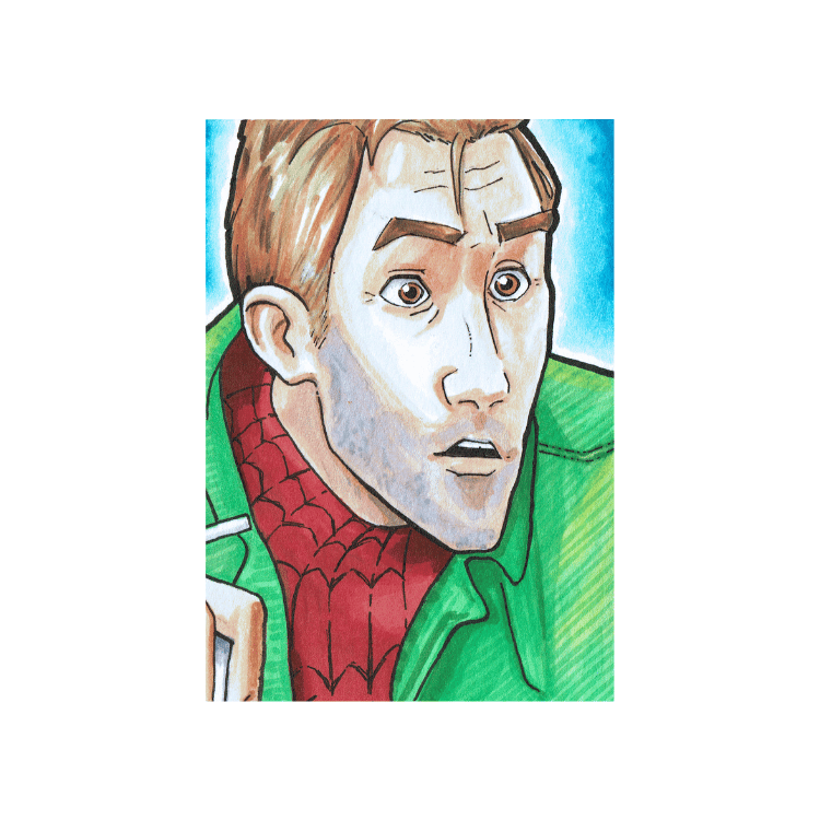 Peter Parker | Spider-Man: Across the Spider-Verse | Original Art Card ...