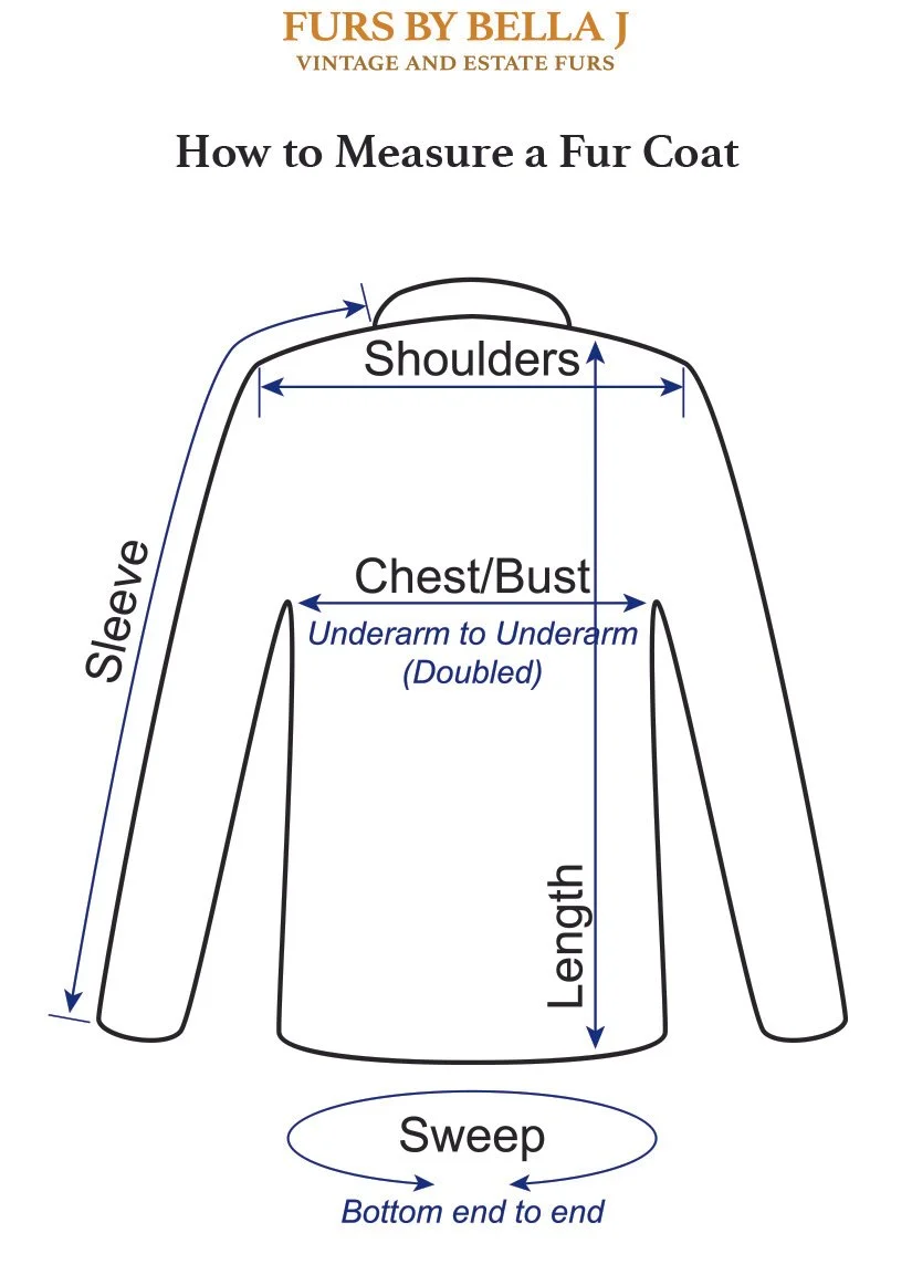Furs By Bella J - How To Measure a Fur Coat