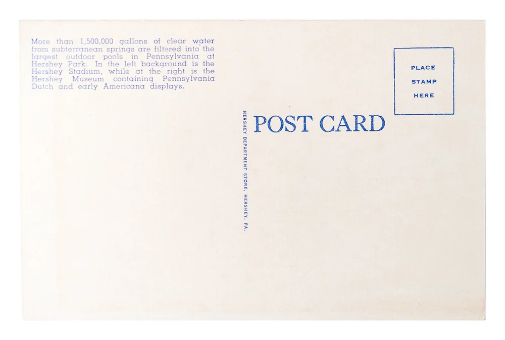 Vintage Postcard Back