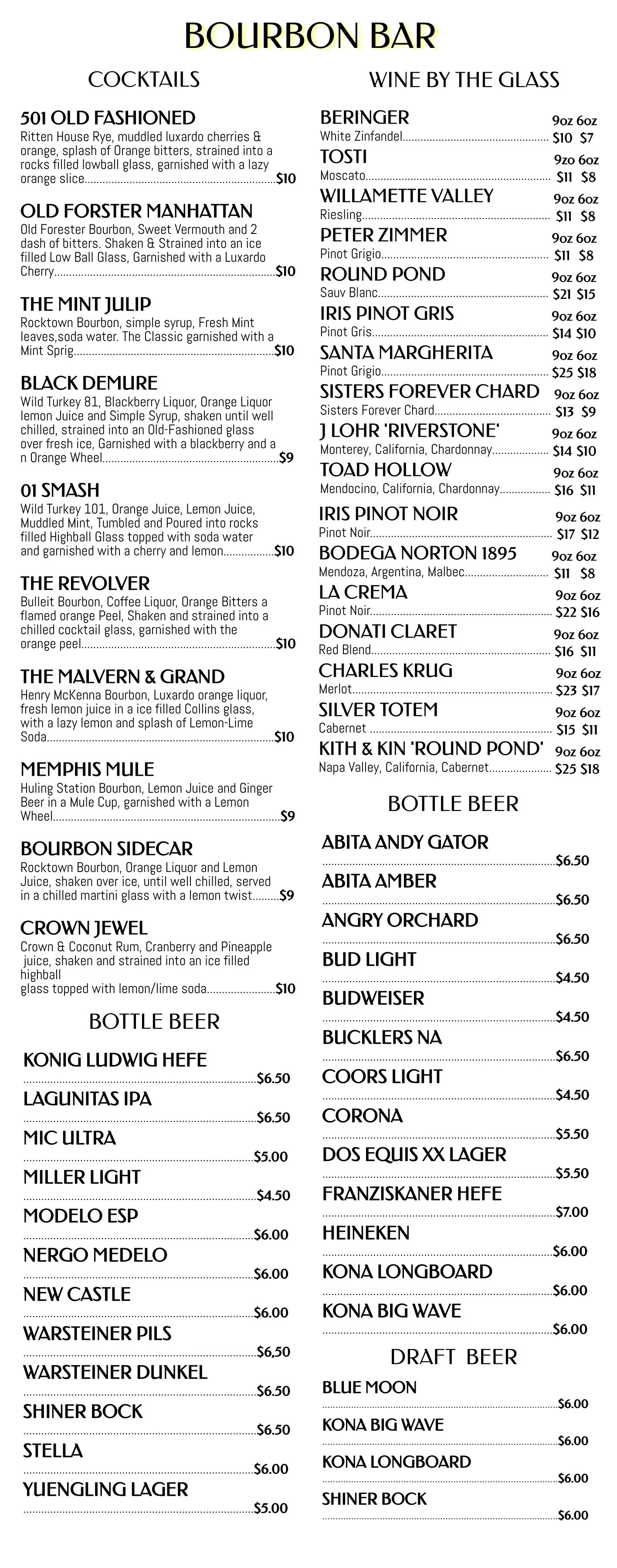 CockTails — 501 PRIME