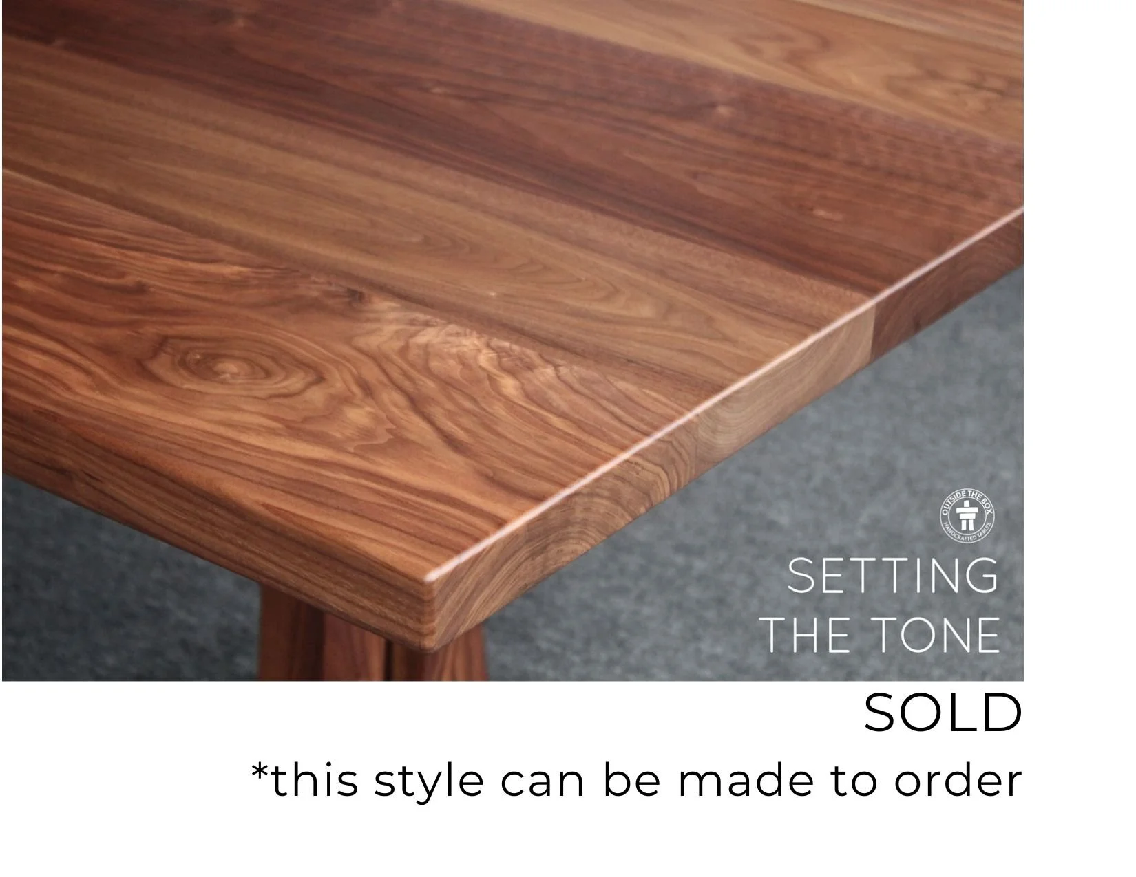 OUTSIDE THE BOX HANDCRAFTED TABLES — Dining Room & Living Room Tables
