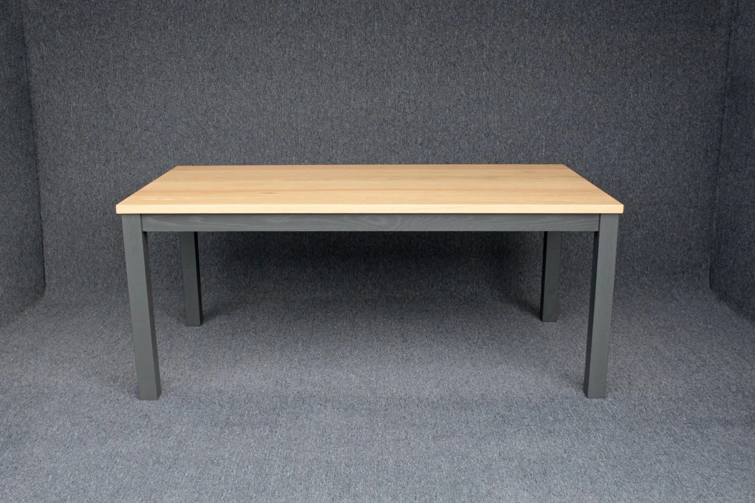 Outside The Box Handcrafted — Parsons Dining Table - White Oak & Slate