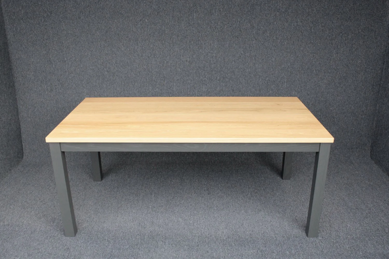 Outside The Box Handcrafted — Parsons Dining Table - White Oak & Slate