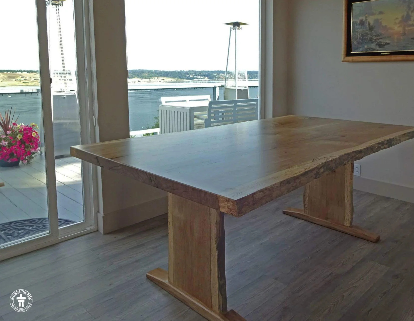 Outside The Box Handcrafted — Live Edge White Oak and Elm Dining Tables
