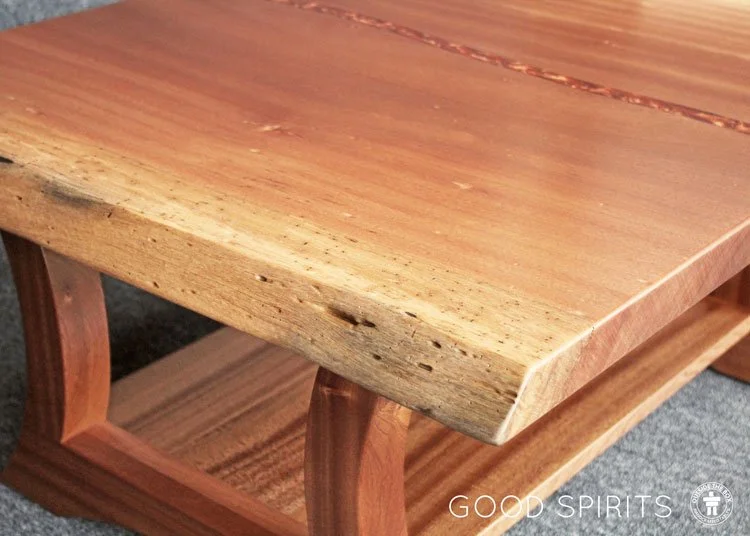 Outside The Box Handcrafted — Custom live edge - Good Spirits - living ...