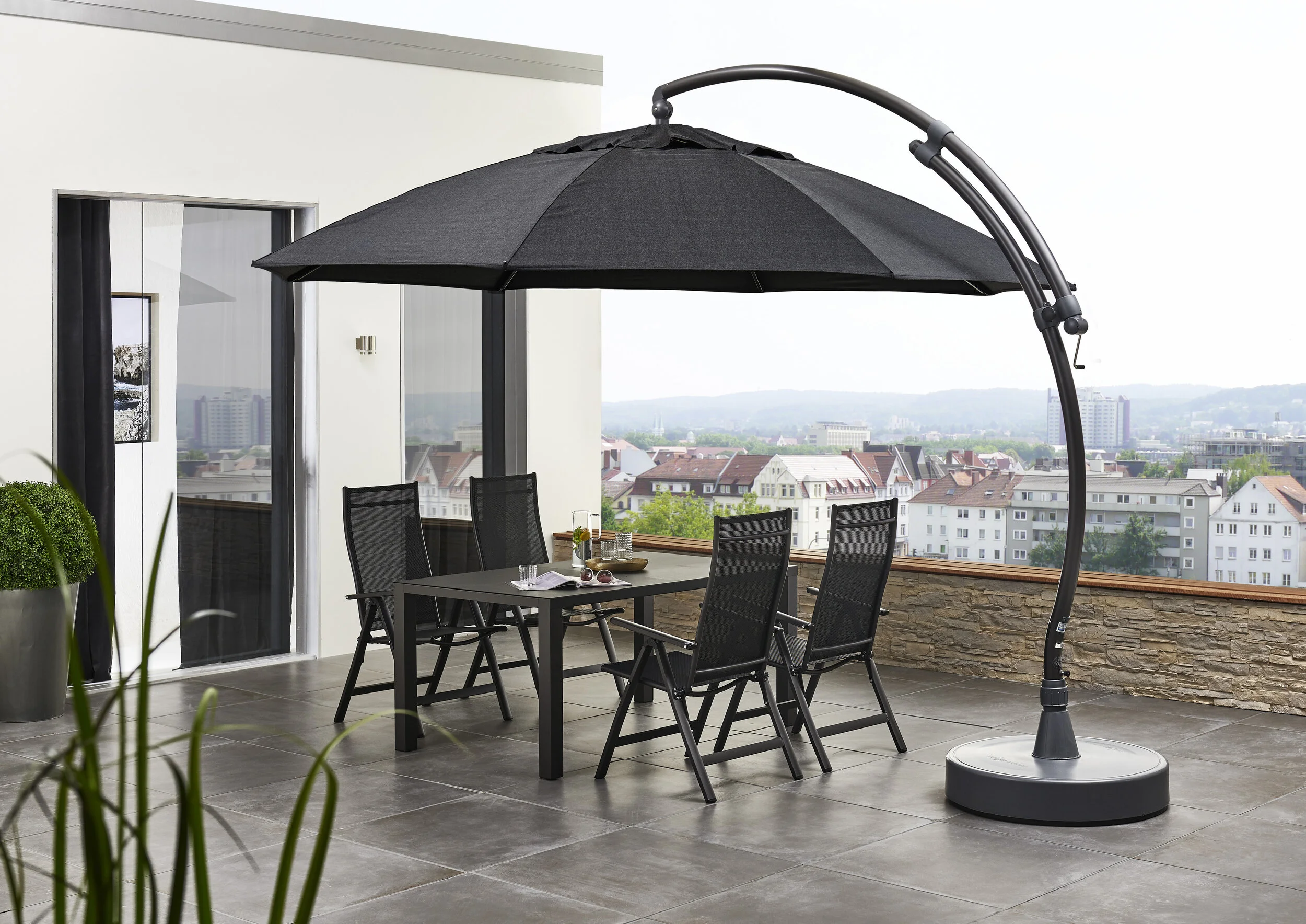 cantilever umbrella — SUN GARDEN USA Cantilever Umbrella