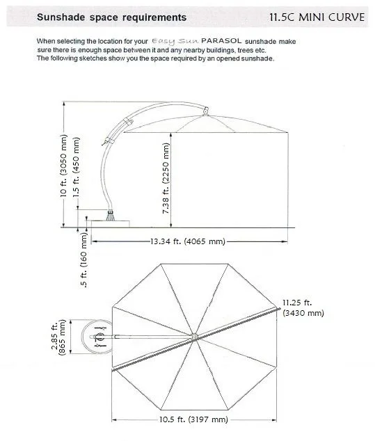 Sun Garden Umbrella Store — SUN GARDEN USA Cantilever Umbrella