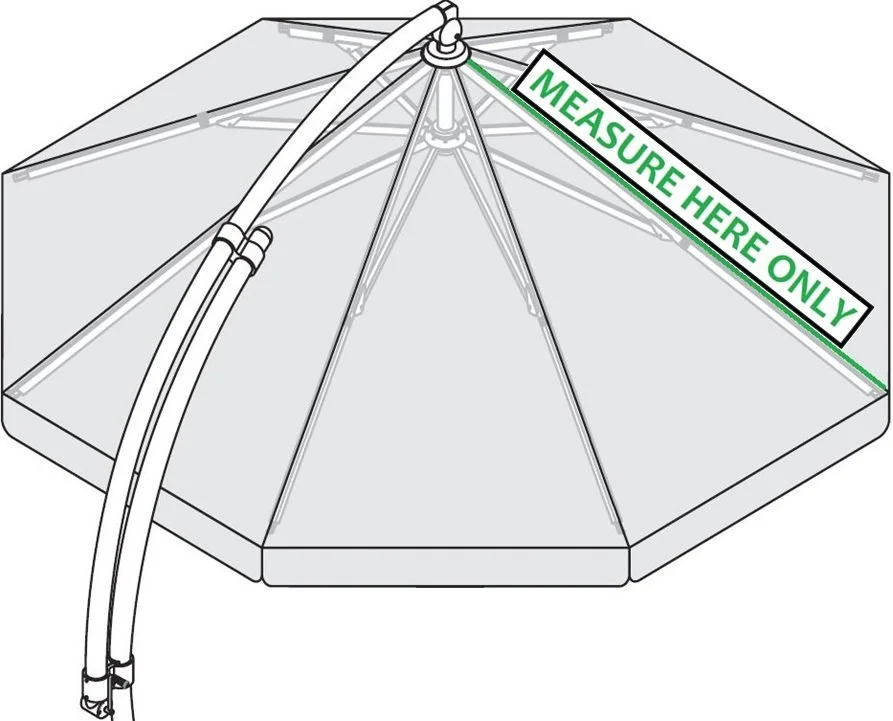 Sun Garden Replacement canopy — SUN GARDEN USA Cantilever Umbrella