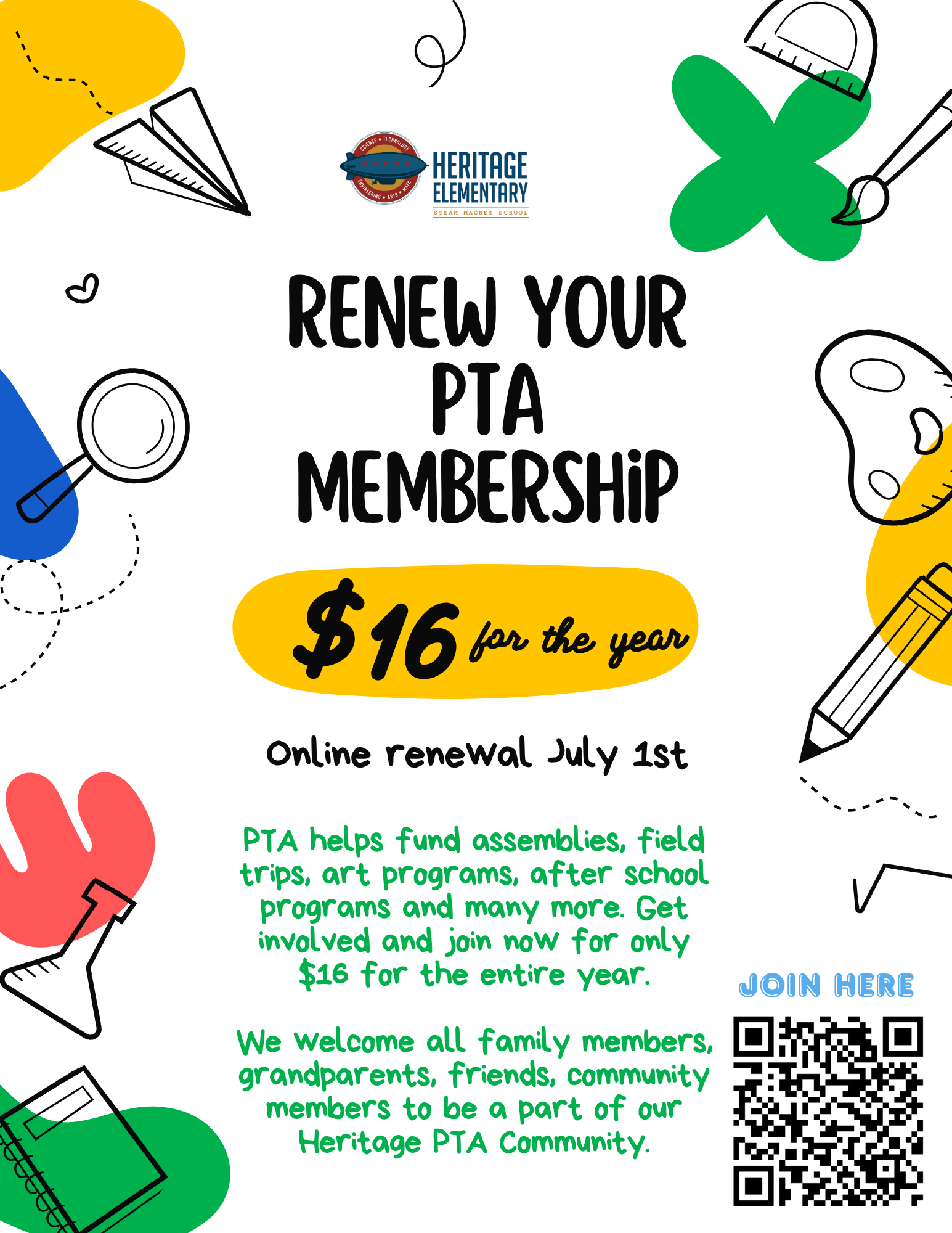 Membership & Benefits — Heritage Elementary PTA