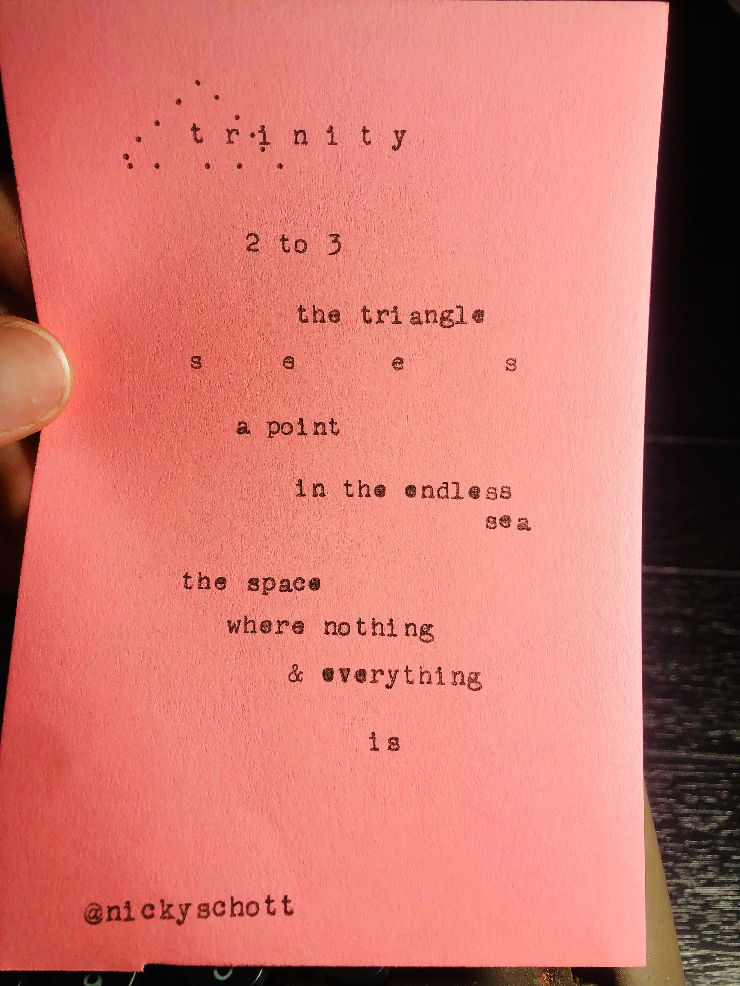 trinity — nicky schott