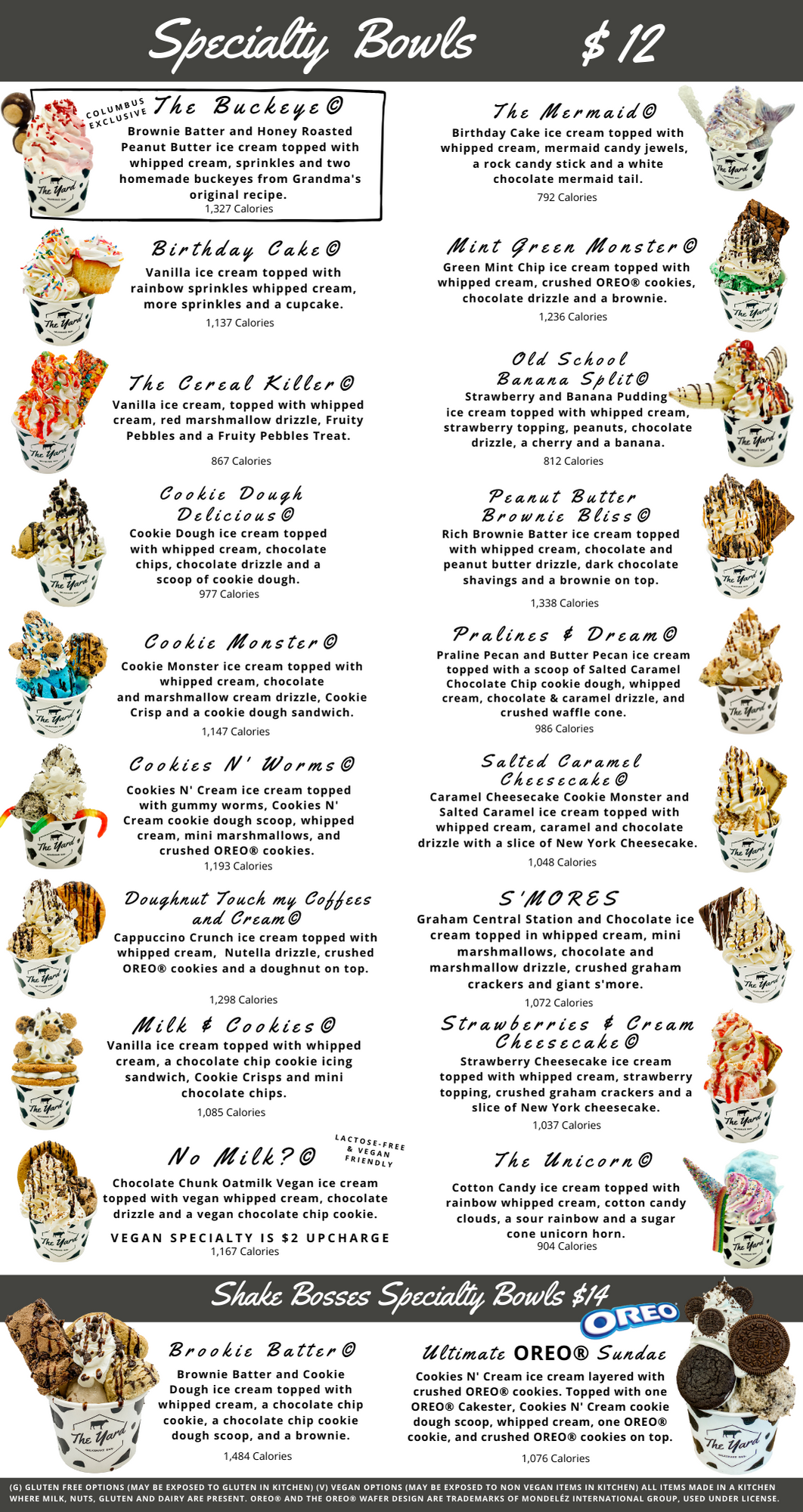 Columbus OH Menu — The Yard Milkshake Bar - As seen on Shark Tank