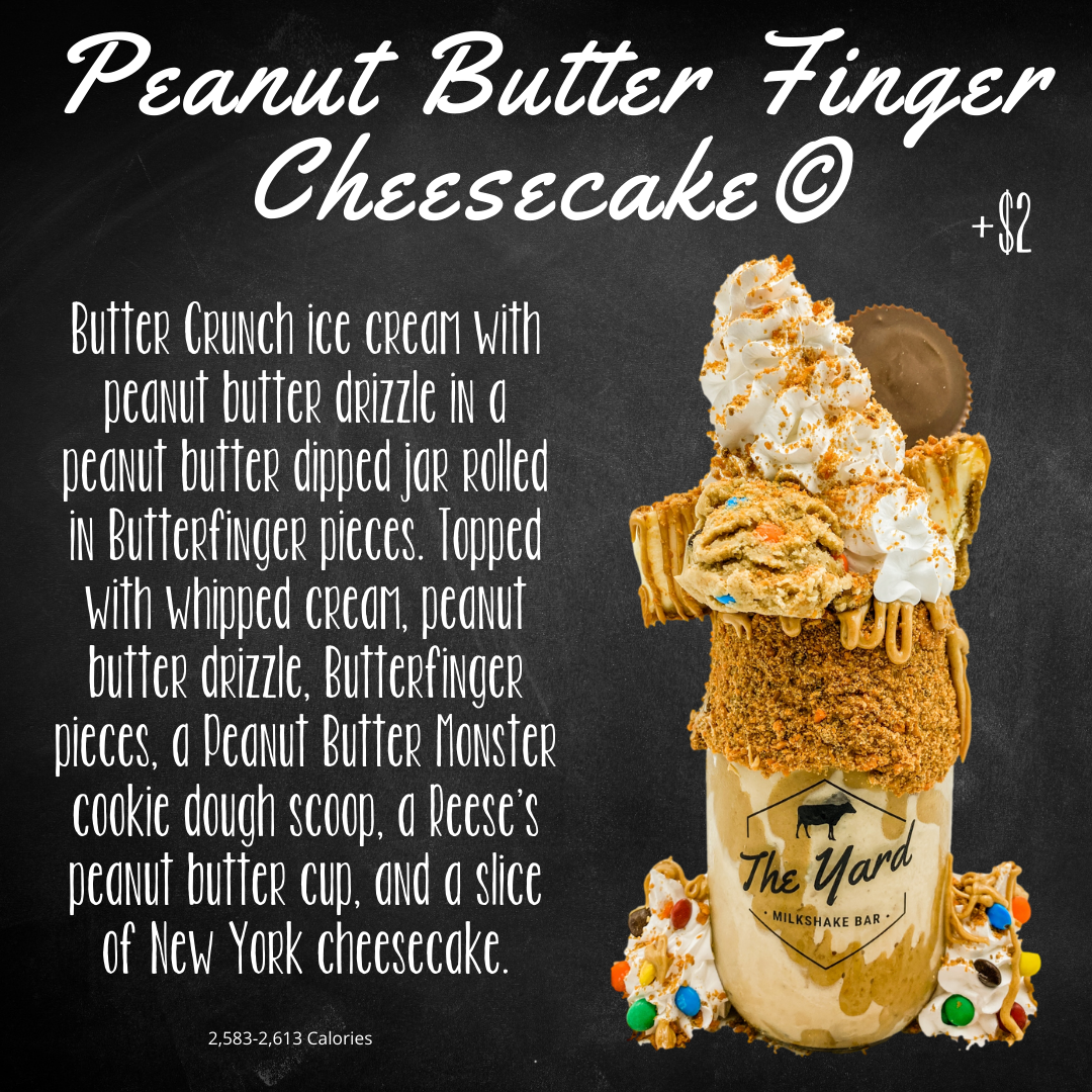 Virginia Beach Menu — The Yard Milkshake Bar - As seen on Shark Tank